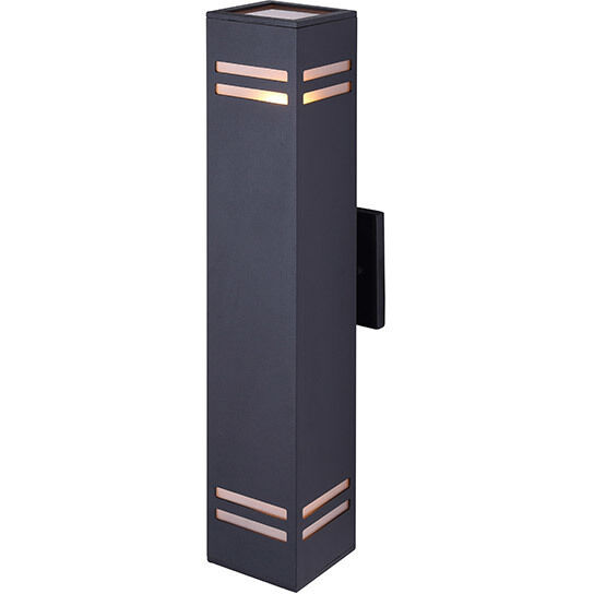 Canarm IOL309BK Madison 2 Light 20 inch Black Outdoor Wall Light
