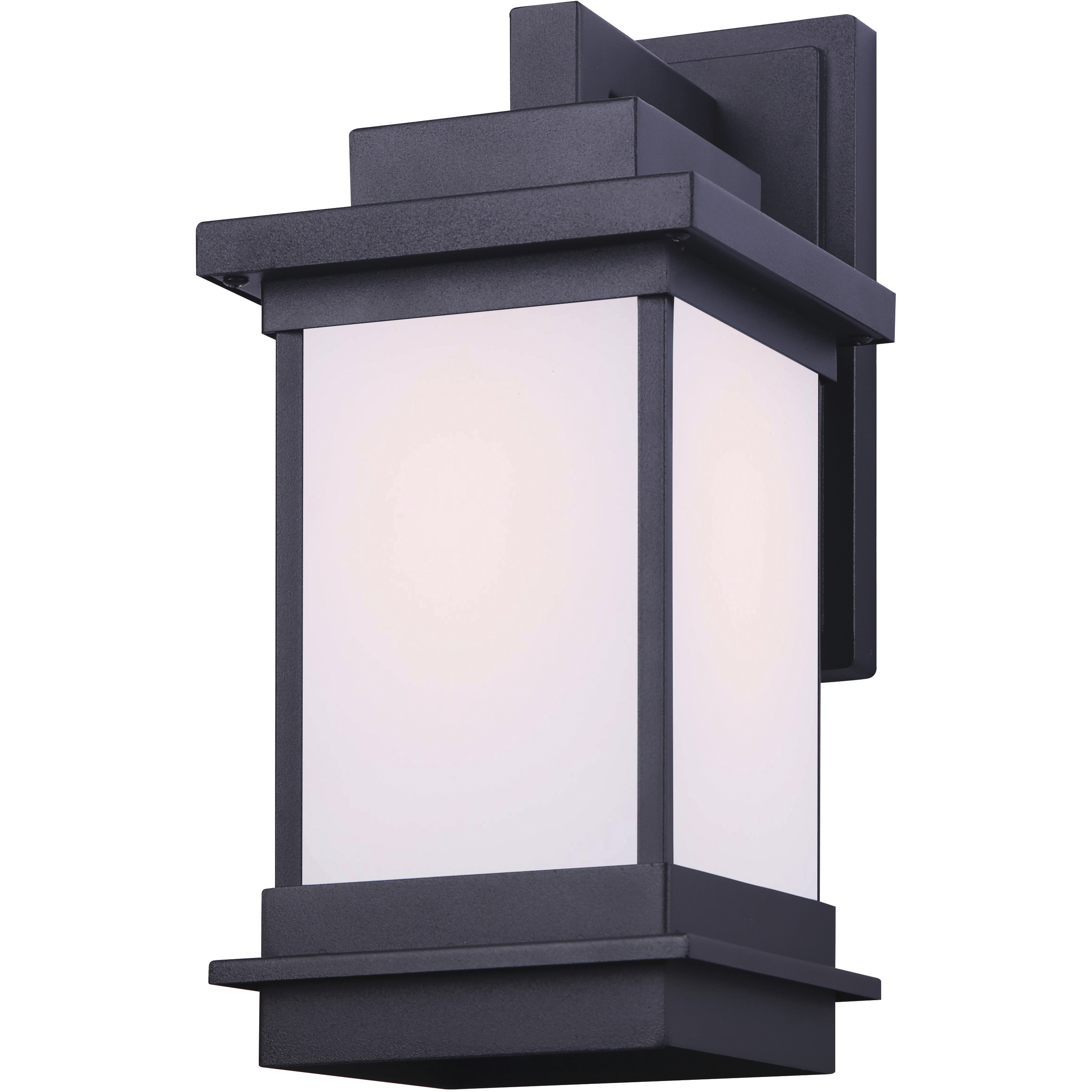 Canarm IOL472BK Madison 1 Light 15 inch Black Outdoor Wall Light